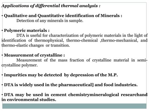 DIFFERENTIAL THERMAL ANALYSIS DTA PPTX