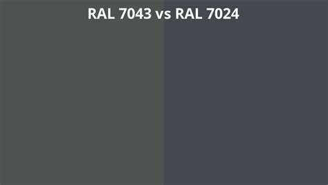 Ral 7043 Vs 7024 Ral Colour Chart Uk