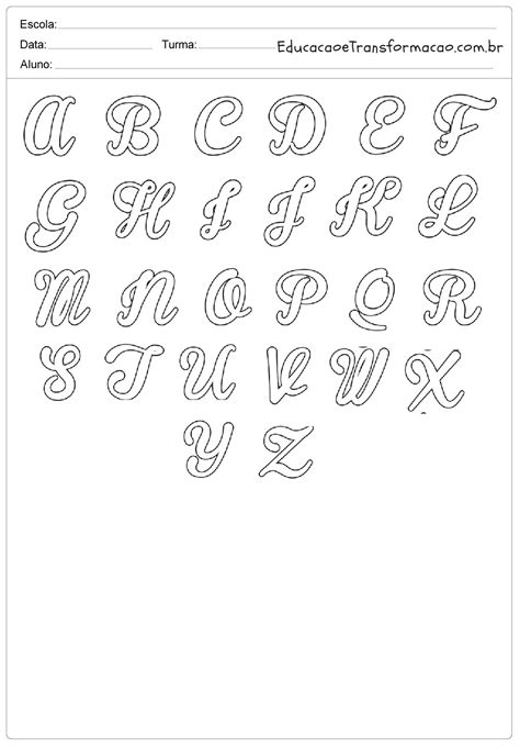 Moldes De Letras Cursiva Para Imprimir En Word Pdmrea Images And Photos Finder