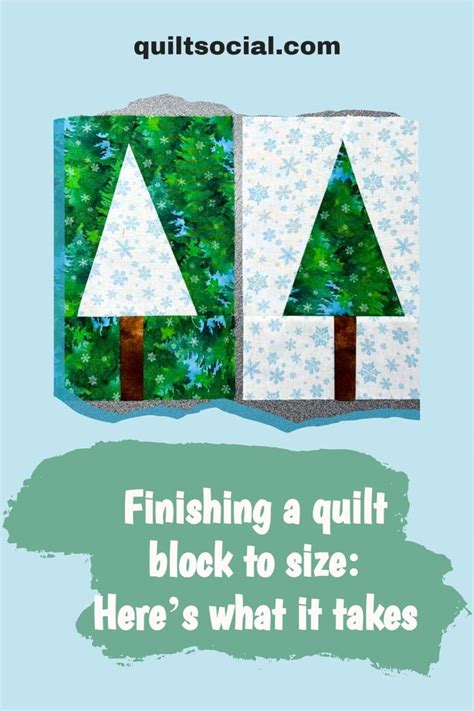 Finishing A Quilt Block To Size Heres What It Takes QUILTsocial Quilt Blocks Quilts Tree