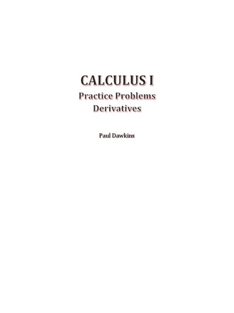 calci derivatives problems pdf derivative trigonometric functions