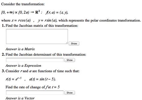 Solved Consider The Transformation [0 Infinity X [0