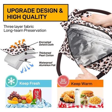 HOMESPON Sac Isotherme à Repas Portable Lunch Bag à Déjeuner Waterproof