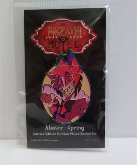Hazbin Hotel Alastor Spring Limited Edition Rainbow Plated Enamel Pin