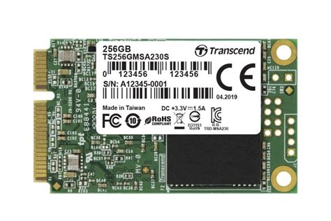 Transcend 230s 256gb Ssd Msata Sata 3 3d Nand Comparador De Precios