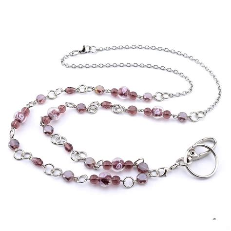 Stylish Id Necklaces Id Balled Beads Lanyards For Keys Id Badge Holder