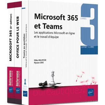 Microsoft Et Teams Coffret De Livres Les Applications