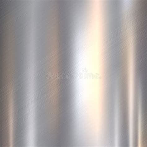 Metal Stainless Steel Texture Background With Reflection Stock Vector