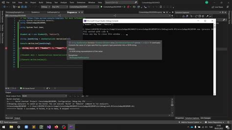 Csharp Json Simple Serialization Deserialization Example Youtube