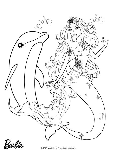 coloriage Ã dessiner d une sirene