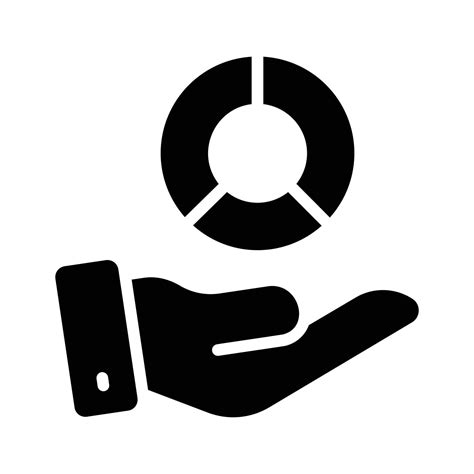 Pie Chart And Hand Representing Data Analysis And Insights