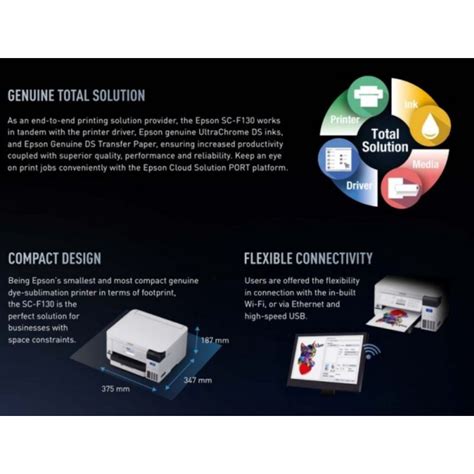 Jual Printer Epson SureColor SC F130 A4 Dye Sublimation Textile Printer