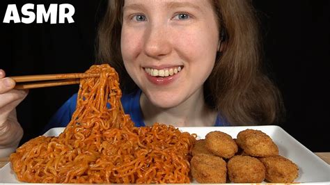 ASMR CHEESY FIRE NOODLES MUKBANG With MAI ASMR EATING SOUNDS YouTube