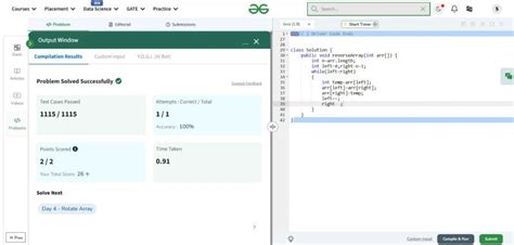 160daysofcode Coding Problemsolving Geeksforgeeks Learning Java