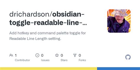 Github Drichardsonobsidian Toggle Readable Line Length Add Hotkey And Command Palette Toggle