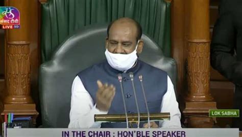 Amid Covid Scare Lok Sabha Speaker Om Birla Urges Mps To Wear Masks