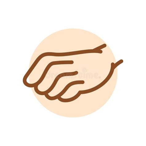 cartoon gesture line icons set character hand stock vector
