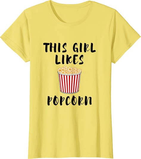 Popcorn Chef Girl Likes Popcorn Eating Corn T Shirt