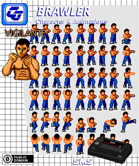 Brawler Asset Character Vigilante SMS OpenGameArt Org