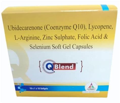 Ubidecarenone Lycopene L Arginine Zinc Sulphate Folic Acid Selenium