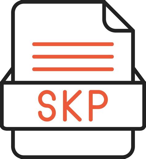 Skp File Format Vector Icon 29464948 Vector Art At Vecteezy