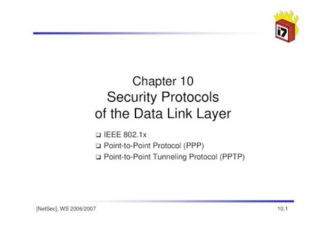 Pdf Chapter 10 Security Protocols Of The Data Link Layer Dokumentips
