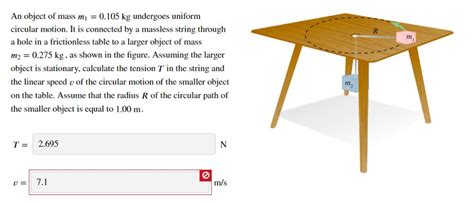 Solved An Object Of Mass Kg Undergoes Uniform Circular Chegg
