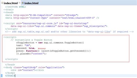 Ui5 Toggle Button Sapcodes