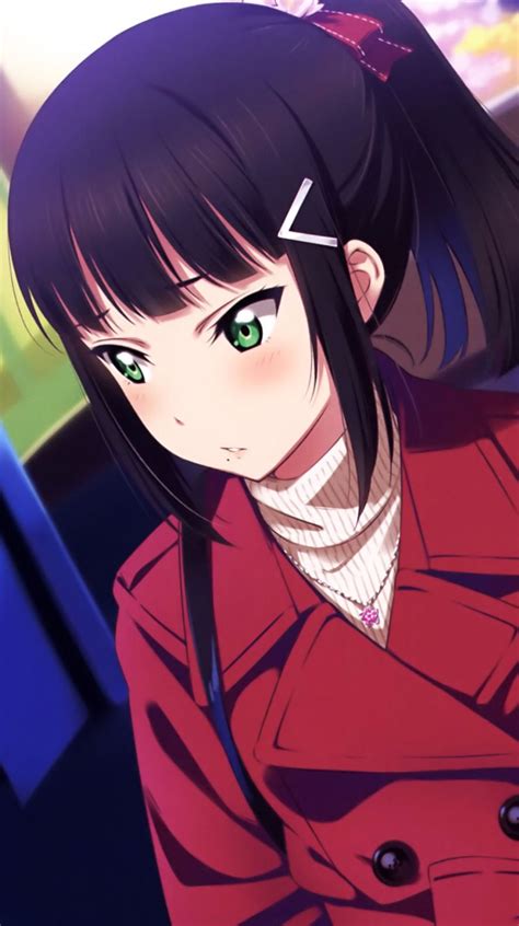 ラブライブ！サンシャイン Iphone壁紙画像・androidスマホ壁紙 155 黒澤ダイヤ アニメ壁紙ネット Pc・android