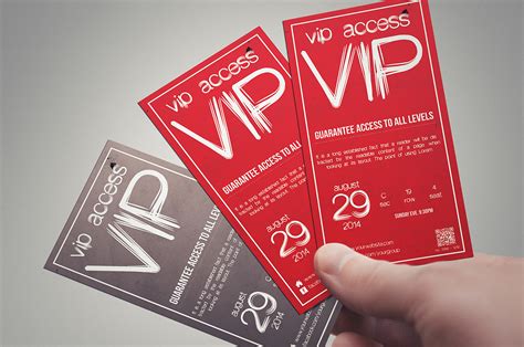 Multipurpose Simple Vip Pass ~ Card Templates On Creative Market