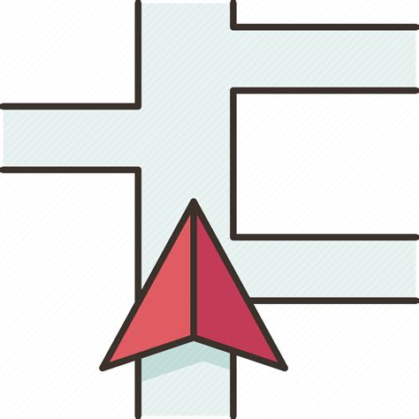 Navigation Map Pointer Route Road Icon Download On Iconfinder