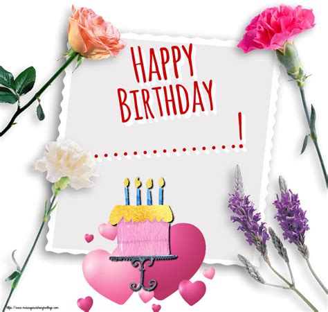Custom Greetings Cards For Birthday 🎂 Cake Happy Birthday Hope