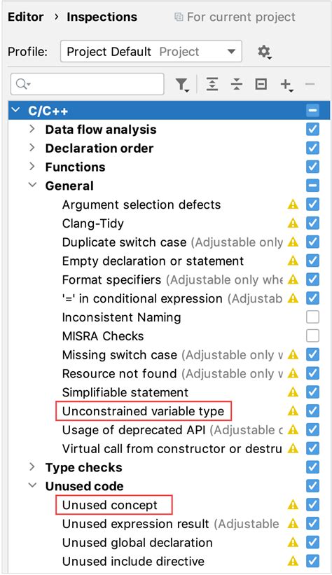 Support For C20 Concepts Clion Documentation