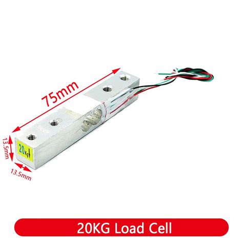 Load Cell 1kg 5kg 10kg 20kg Hx711 Ad Module Weight Sensor Electronic Scale Aluminum Alloy