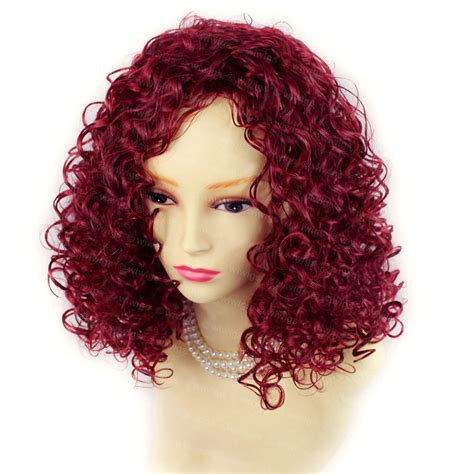 Wiwigs Amazing Wild Untamed Medium Curly Wig Burgundy Red Mix Ladies