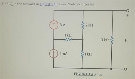Solved Find V O In The Network In Fig P Using Chegg