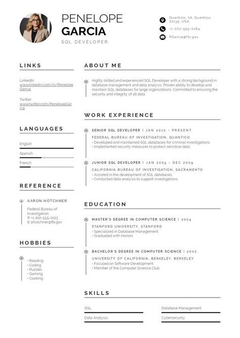 Sql Developer Resume The Ultimate Guide To Crafting A Job Winning Resume