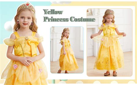 Luzlen Disfraz De Princesa Para Niñas Vestido De Bella