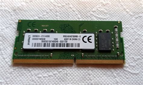 Pamięć RAM DDR4 Kingston MSI24D4S7S8MB-8 8 GB SODIMM 2400 MHz CL17 ...