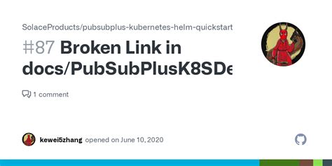 Broken Link In Docs PubSubPlusK8SDeployment Md Issue 87