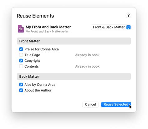 Reusing Elements Vellum Help