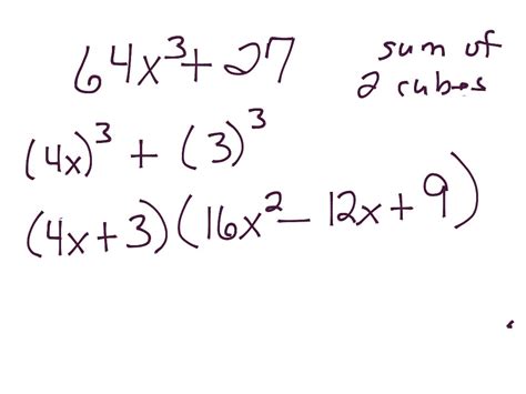 Showme Factoring Binomials