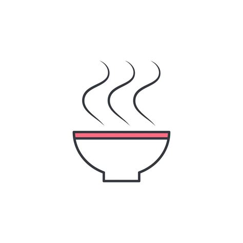 Hot Soup Vector Icon Illustration 23023390 Vector Art At Vecteezy
