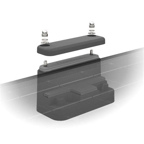 Kit UNIFIX 1 CS40 deux supports latéraux pour panneaux solaire 40 mm