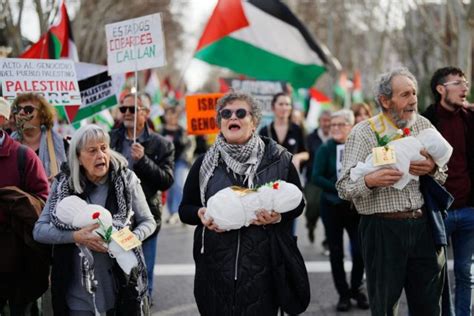 Miles De Manifestantes En Madrid En Apoyo De Palestina Y Por Un Alto El Fuego En Gaza El Nuevo