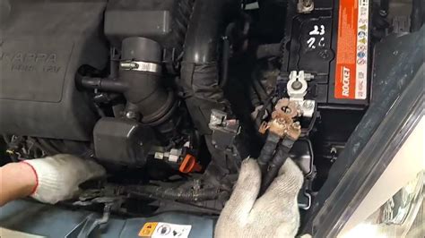 올뉴모닝 배터리배선 교환 Youtube