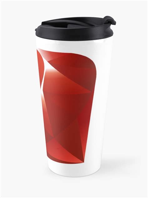 Ruby Programming Language Logo Travel Coffee Mug For Sale By