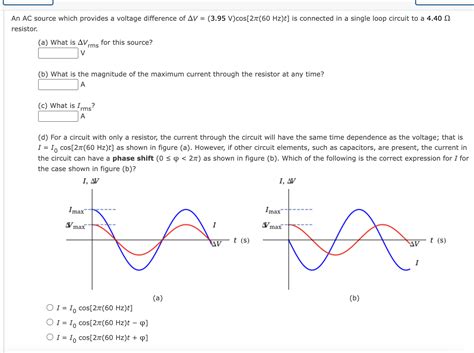 AC Source Which Provides A Voltage Difference Of Chegg Com