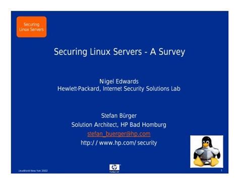 Securing Linux Servers A Survey