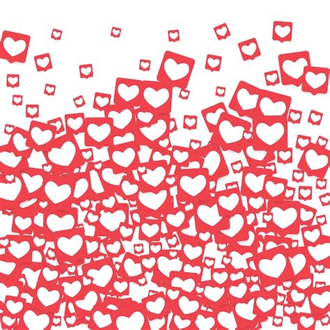 소셜 미디어 아이콘 분홍색 사각형의 ⁇ 색 심장과 함께 네트워크 알림 앱 애플리케이션 마케팅 Smm Ceo 웹 인터넷 애널리틱스 비즈니스에 대한 소셜